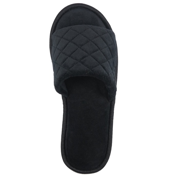 Joyspun | Shoes | Joyspun Womens Quilted Black Memory Foam Single Band ...